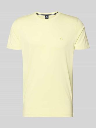 Lerros T-Shirt mit Rundhalsausschnitt und Logo-Stitching