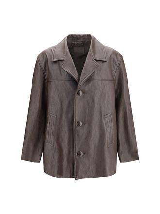 Saint Laurent Mens Jacket Grain De Poudre Black Wool (ovis Aries) Blazers