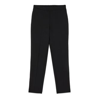 Oltre Regular Hose aus Cr&ecirc;pe-Gewebe - - Trousers - Damen - Schwarzk - XL