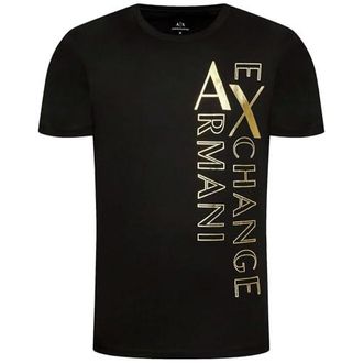 A|X Armani Exchange T-shirt pour homme 3LZTNA ZJ9AZ, manches courtes, col rond, Noir, Large