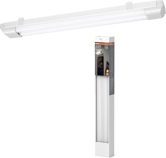 Osram LED-Lichtleiste 600mm, 25W, 3000K, warmweiß, 2300lm, Stahlgehäuse, Polycarbonat-Diffusor, IP20 für Decken- und Wandmontage