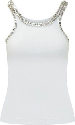 Pinko Pinko, Femme, Tops, Blanc, Taille: 36 FR Coriandoli Tank Top