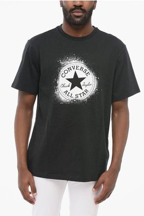 Converse ALL STAR CHUCK TAYLOR Cotton Crew-Neck T-shirt with Contrast size Xs
