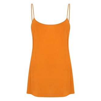 Alberta Ferretti Leichtes Oberteil mit d&uuml;nnen Tr&auml;gern - - Tops - Damen - Orange - XL