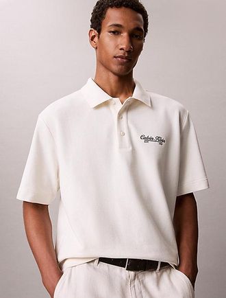 Calvin Klein Polo avec logo brod&eacute;