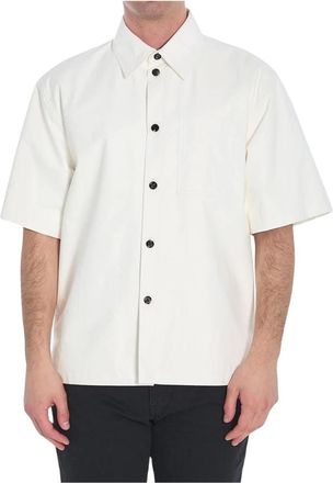 Bottega Veneta Homme, Chemises, Blanc, Taille: M Chemise Boutonn&eacute;e &agrave; Manches Courtes