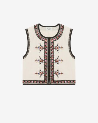 Isabel Marant Gilet Zeana - Femme - &Eacute;cru - Taille T0 - Marant &Eacute;toile