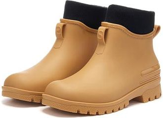 Generic Bottes caoutchouc pour homme et femme pluie imperm&eacute;ables antid&eacute;rapantes en unisexes Confortable Antid&eacute;rapant Chaussures Compris la Semelle int&eacute;rieure 