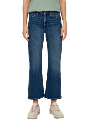 s.Oliver Cropped Jeans/High Rise/Flared Leg/Baumwollstretch
