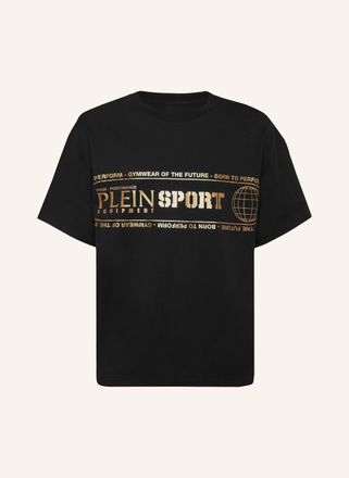 Plein Sport Plein Sport Kurzarm-Rundhals-T-Shirt Logo schwarz