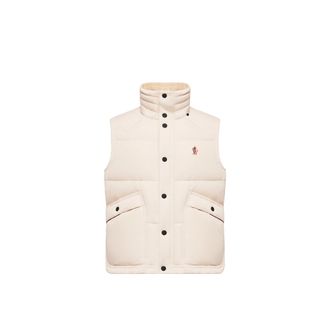 Moncler Moncler Evans Down Gilet, Men, Beige, Size: 0