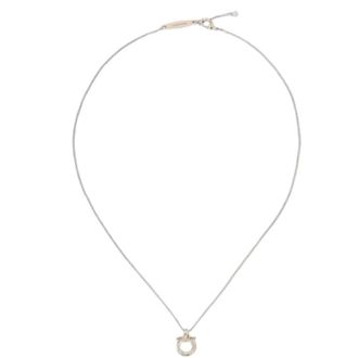 Ferragamo Femme, Accessoires, Jaune, Taille: ONE Size Twisted Gancini Necklace