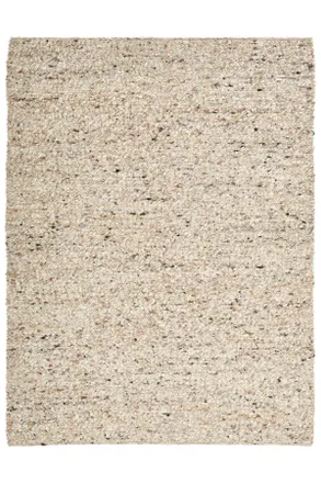 Linea Natura Handwebteppich Tricort, Natur, Textil, Uni, rechteckig, 70x130 cm, Textiles Vertrauen - Oeko-Tex, f&uuml;r Fu&szlig;bodenheizung geeignet, beidseitig verwendbar,