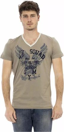 Trussardi Homme, Tops, Vert, Taille: XL Action Cotton T-Shirt
