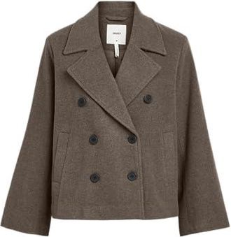 Object Objkeily Short Jacket Noos, Morel/détail : mélangé, 38 Femmes