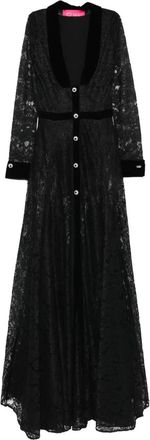 Miau by Clara Rotescu black maxi dress - Schwarz