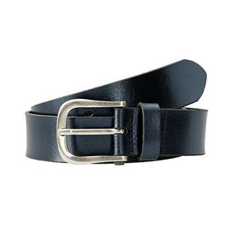 Tamaris Ceinture pour femme - 101541 - En cuir v&eacute;ritable - Bleu marine - 125, Bleu marine, 125