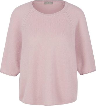 Peter Hahn Rundhals-Pullover Raglan-Halb&shy;arm Peter Hahn ros&eacute;