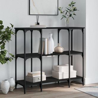 vidaXL Table console noir 102x35x90 cm bois ding&eacute;nierie vidaXL