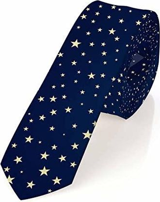 Generic Étoiles Marines Bleues Cravatte Classique Cravates Polyvalente Cravate Pour Soirée Événements Célébrations