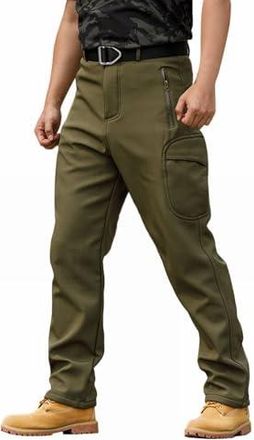 Generic Pantalon de travail stretch pour homme - Coupe droite - Pantalon de jogging - Camouflage - R&eacute;sistant &agrave; lusure - Pantalon de trekking - Pantalon foncti