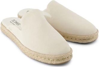 Toms Espadrilles Santiago Mule pour femme, Daim sable clair, 38.5 EU