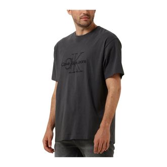 Calvin Klein Monologo Washed Tee - - Tops - Herren - Grau - XS