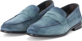 Doucal's Low-Top Sneaker - Mokassin aus Leder - Gr. 42,5 (EU) - in Blau - f&uuml;r Damen