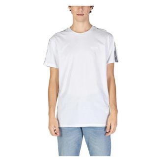 Moschino Wei&szlig;es Baumwoll-T-Shirt Kurzarm - - Tops - Herren - Wei&szlig; - XS