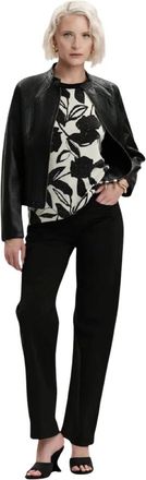 White Wise Femme, Vestes, Noir, Taille: 36 FR Faux Leather Jacket