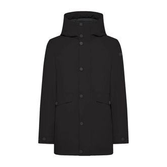 Roberto Ricci Design Schwarze Parkajacke mit Surflex-Gewebe - - Coats - Herren - Schwarzk - XL