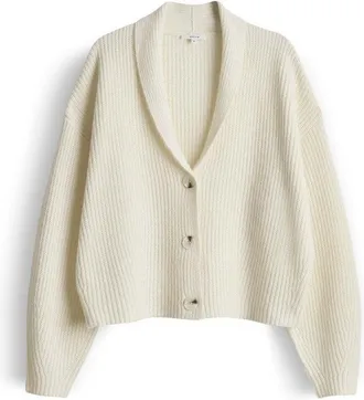 OPUS Strickjacke DUSENA mit Schalkragen Weite Passform, schmal zulaufend, &uuml;berschnittene Schulter
