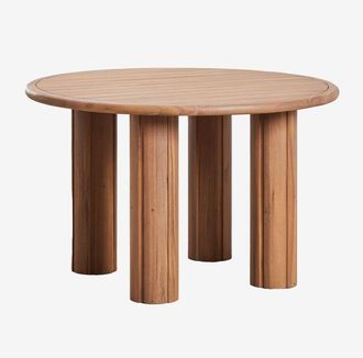 Sklum Sklum - Table de jardin ronde en bois dacacia Ginara &Oslash;120 cm