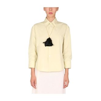 Jil Sander Femme, Blouses et Chemises, Vert, Taille: 38 FR Chemise Boxy Fit