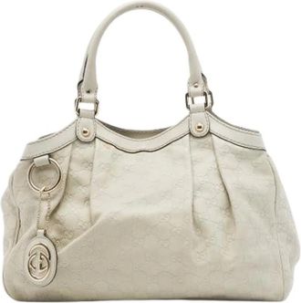 Gucci Sac cabas Sukey Pre-owned - Femme - Pre-owned - Blanc - Taille: ONE Size
