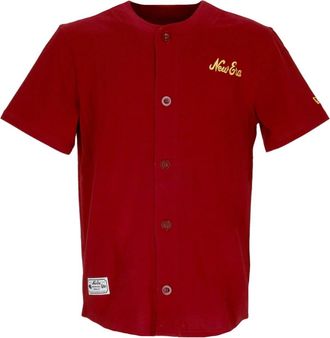 New Era Premium Jersey Baseball Tunika Rot/Gelb - - Sport - Herren - Rot - L
