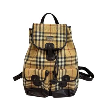 Burberry unisex, Pre-owned, Beige, Taille: ONE Size Sac &agrave; dos vintage Pre-owned