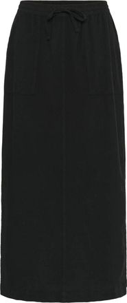 Kaffe Femme, Jupes, Noir, Taille: 36 FR Jupe Noire Profonde avec fentes