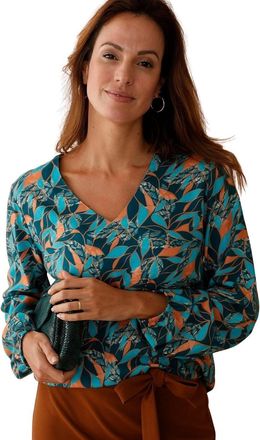 Daxon by - Blouse fluide col V