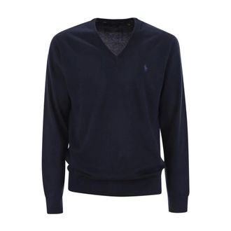 Polo Ralph Lauren Homme, Pulls, Bleu, Taille: XL Pull en coton Pima