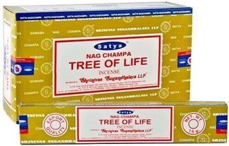 Anemone Anemone - SATYA Premium Weihrauch - Nat&uuml;rliche und holzige St&auml;bchen - 15g Dosenschachteln (Baum des Lebens, 6 Schachtel)