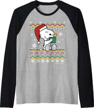 Peanuts Snoopy Christmas Raglan