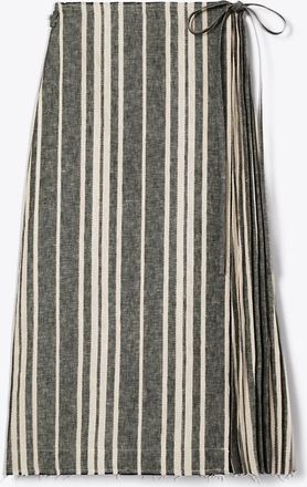 Tory Burch Damen Wickelrock aus Leinen