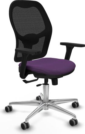 Piqueras y Crespo B&uuml;rostuhl mit 3D-Armen, h&ouml;henverstellbare Lendenwirbelst&uuml;tze, ausgestattet mit Syncro/Traslack und eingespritztem Schaum. Mit Rollen von 65 mm, Parket