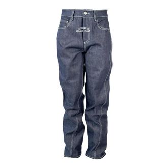 GCDS Gcds, Femme, Jeans, Bleu, Taille: W33 Pantalon Large en Denim Brut