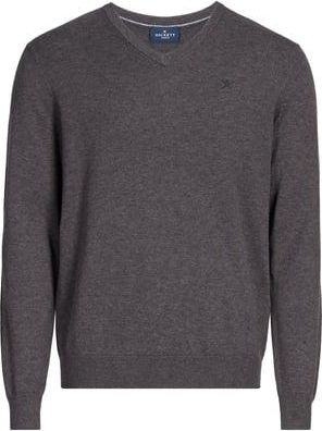 Hackett Baumwolle - Grau V -Neck