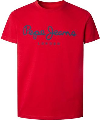 Pepe Jeans London Herren Original Stretch N T-Shirt, Rot (Rugby Red), XL