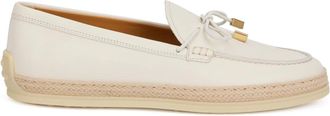 Tod's Femme, Chaussures, Blanc, Taille: 40 EU Mocassin en cuir
