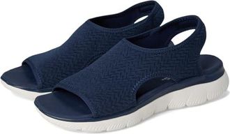 Skechers Sandales de sport Summits-Outta Here pour femme, bleu marine, 41 EU