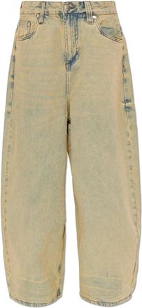 Misbhv Misbhv, Femme, Jeans, Bleu, Taille: W27 Pantalon en denim ballon d&eacute;lav&eacute; sable